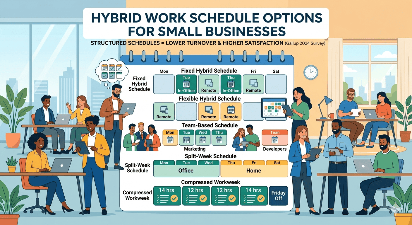 Hybrid Work Schedule Options for Small Businesses - Work Insiders